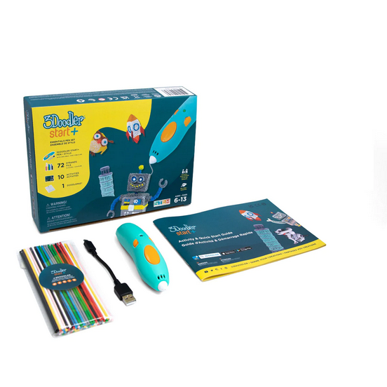 3Doodler Pack "Start Essential Pen" STEAM | Bolígrafo 3D 4en1 | Dibujo 3D | Impresión ...